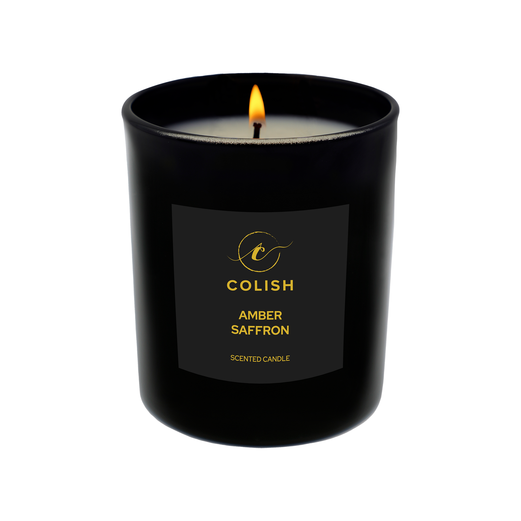 AMBER SAFFRON SCENTED CANDLE – COLISH